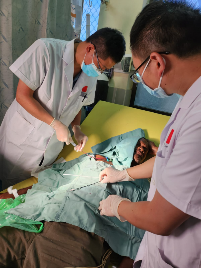 China medical team saves elderly patient with heart attack – Solomon ...